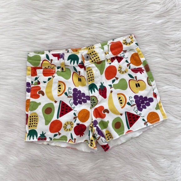 Fabula | Bottoms | Fabula Girls Fruit Print High Rise Shorts | Poshmark